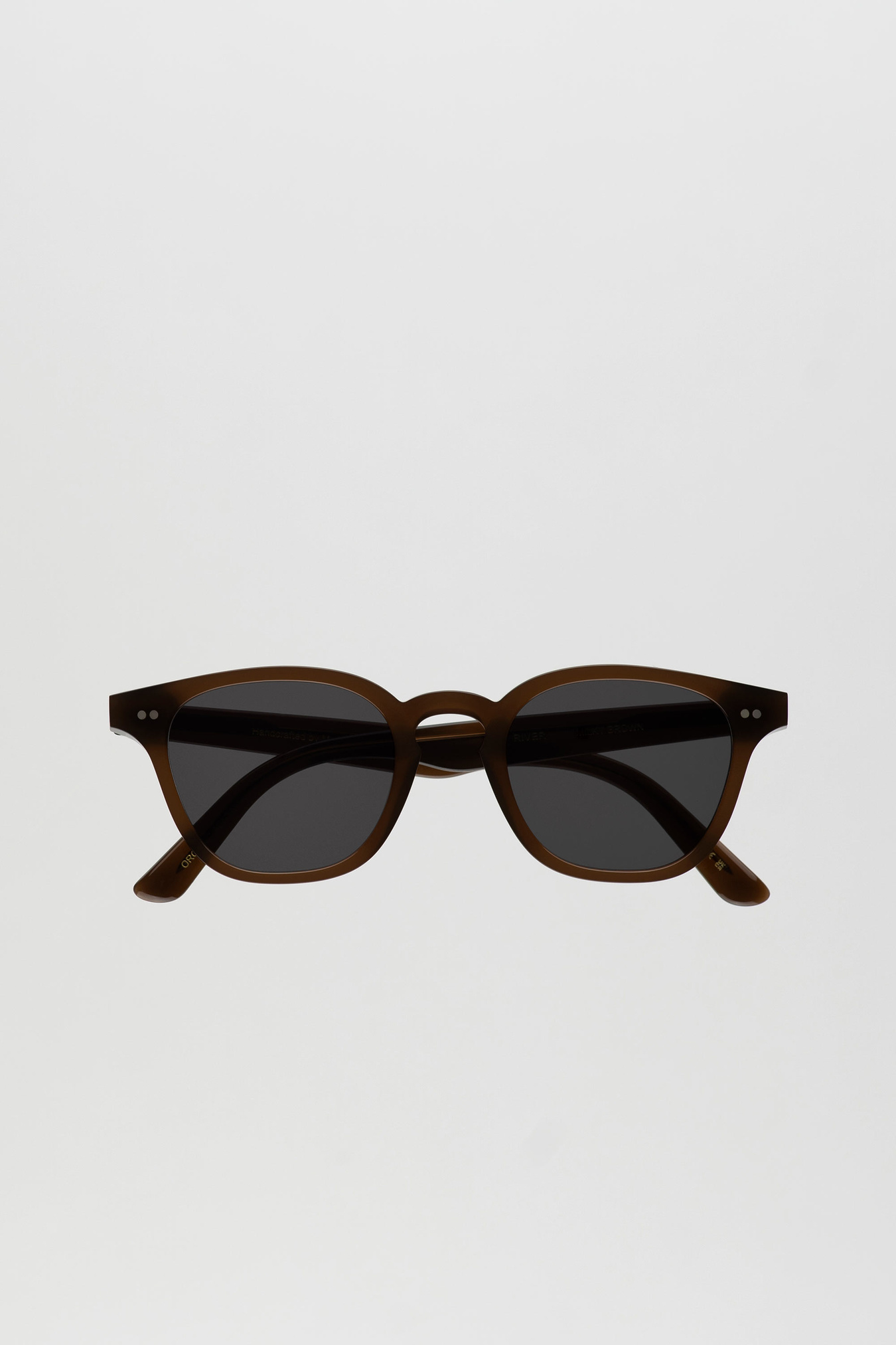 River Chocolate - grey solid lens – Monokel Eyewear
