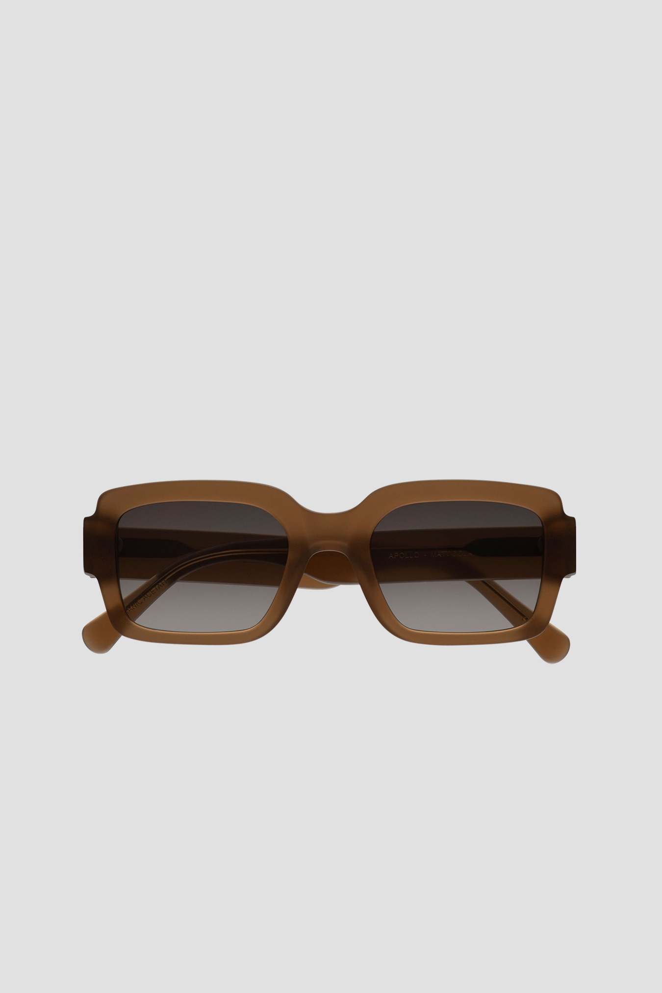 Apollo matt Cola - grey gradient lens – Monokel Eyewear