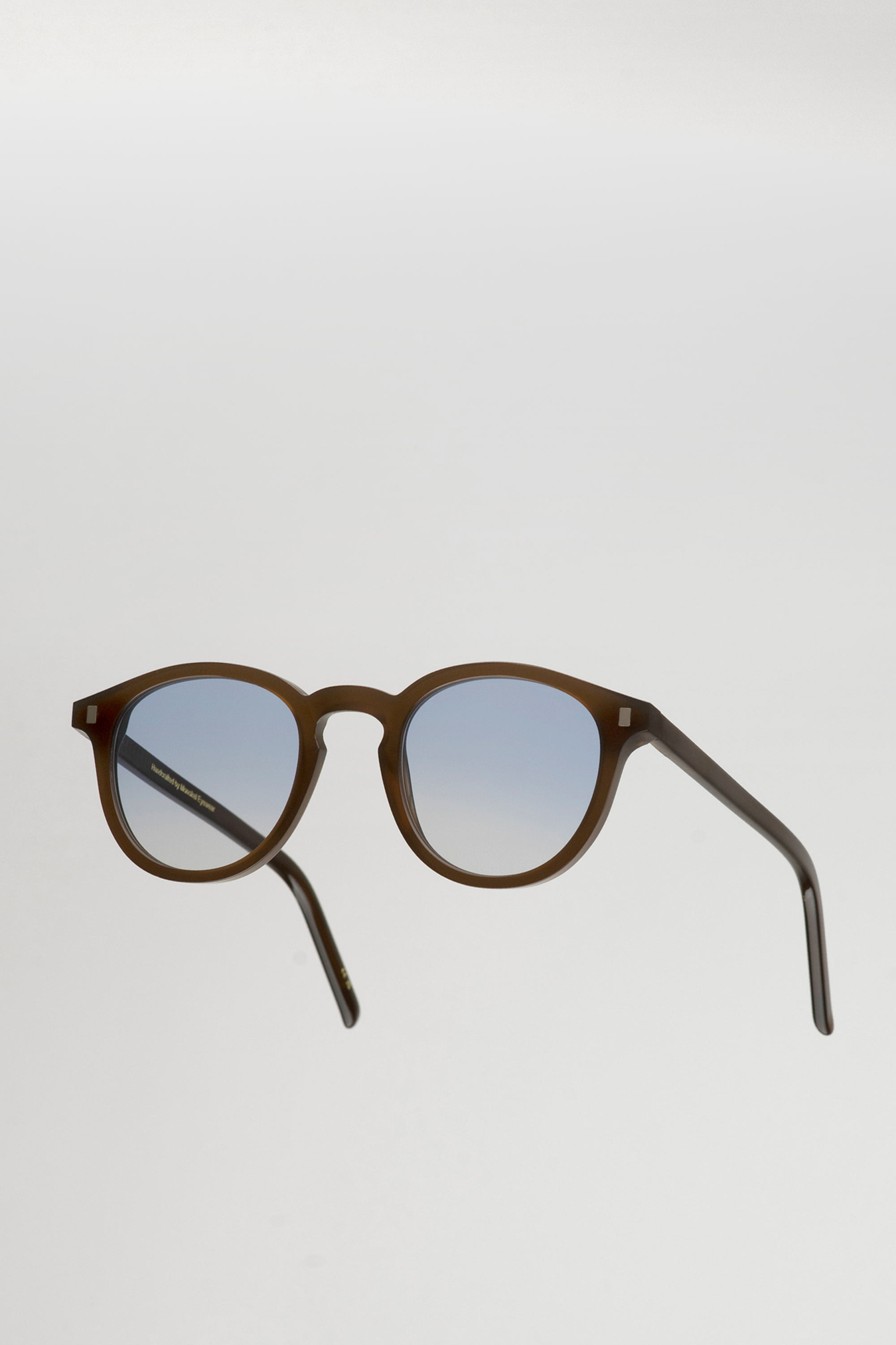 Nelson Chocolate - blue gradient lens – Monokel Eyewear