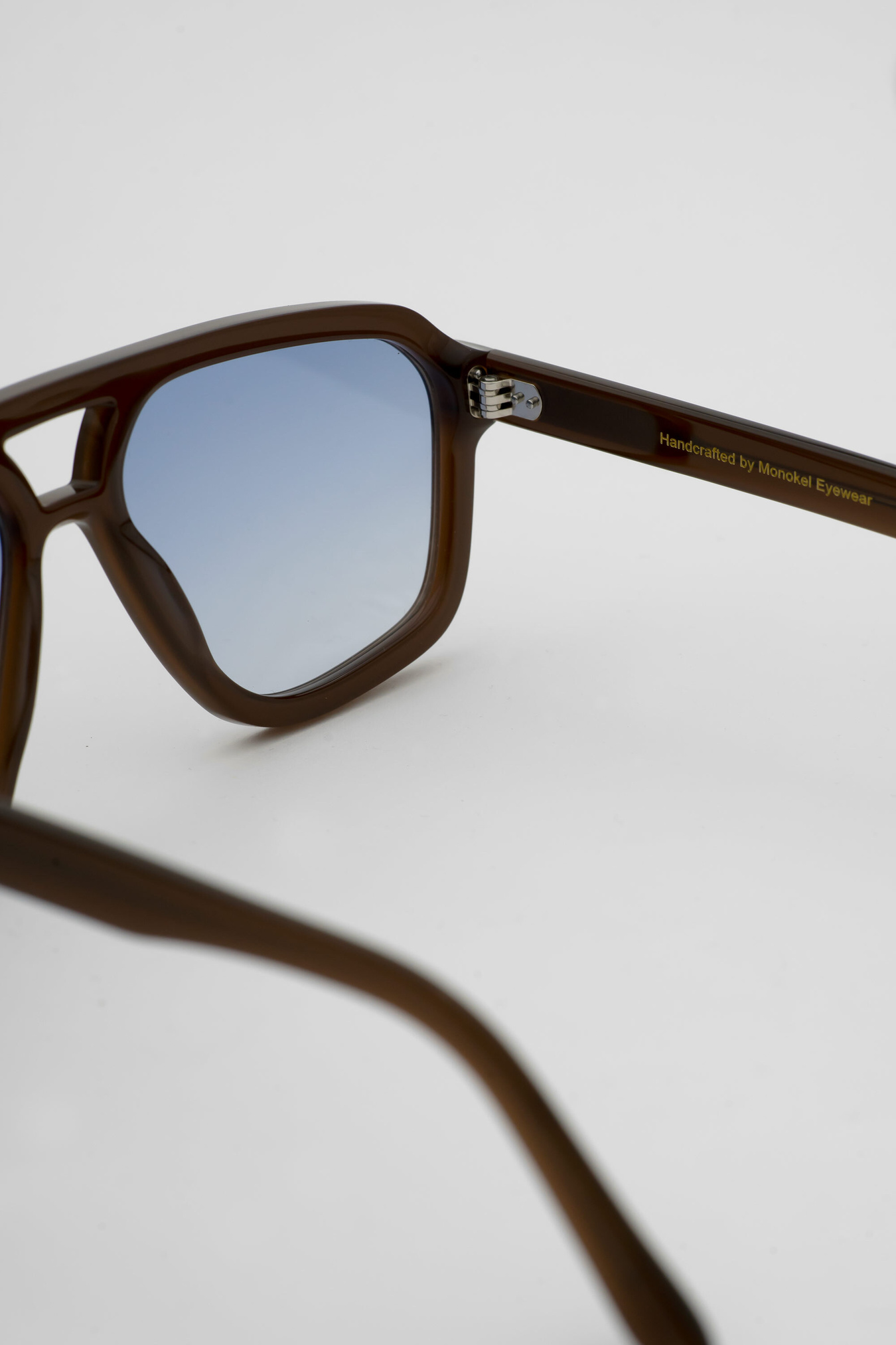 Jet Chocolate - blue gradient lens – Monokel Eyewear